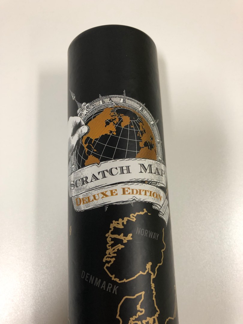 Scratch map Deluxe edition, 興趣及遊戲, 書本 & 文具, 書本及雜誌 - 旅遊書 - Carousell
