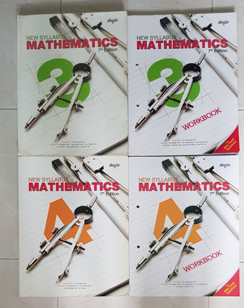 Secondary School (Express) Mathematics Textbooks and Assessment books ...
