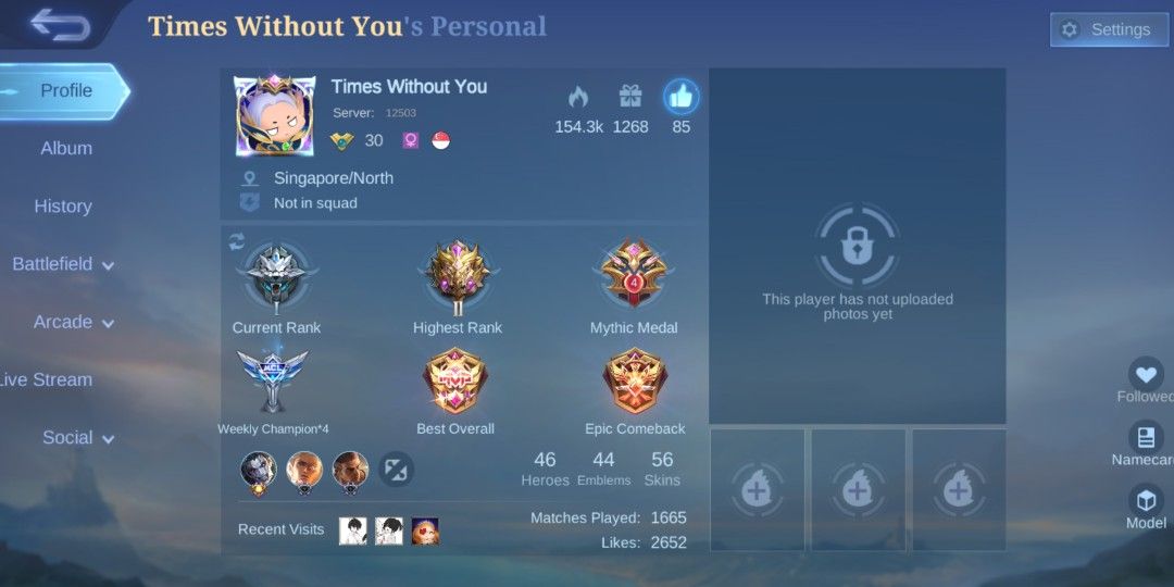 Selling ML account (Selena Main), Video Gaming, Gaming Accessories, In ...