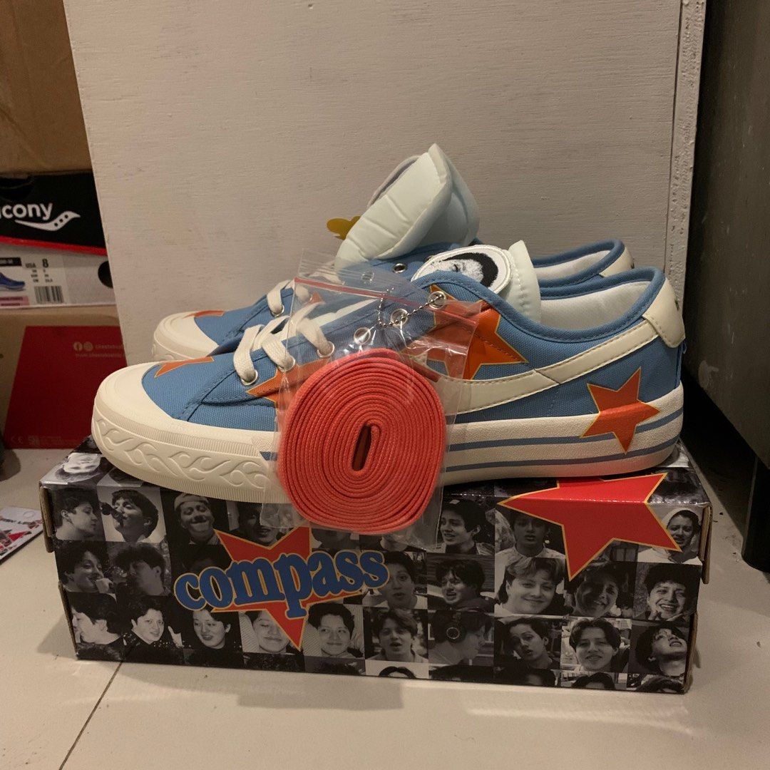 Sepatu Compass Blue Boy Pablo Size 44, Fesyen Pria, Sepatu , Sneakers ...