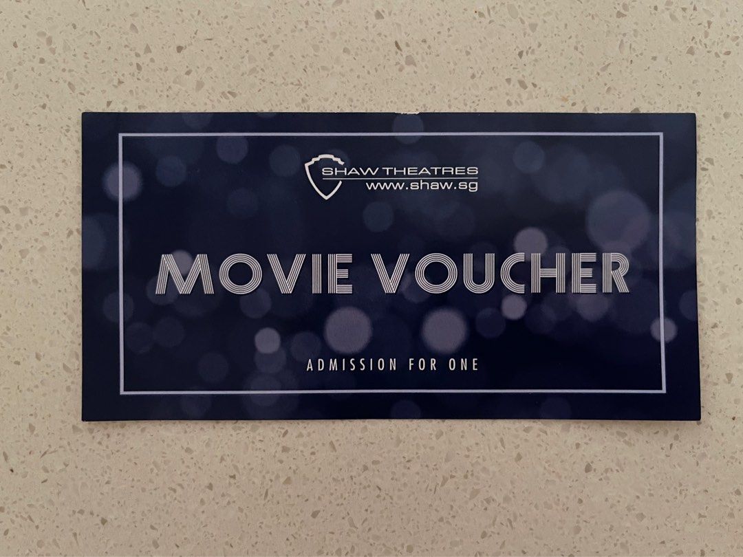 Shaw Movie Voucher, Tickets & Vouchers, Vouchers on Carousell