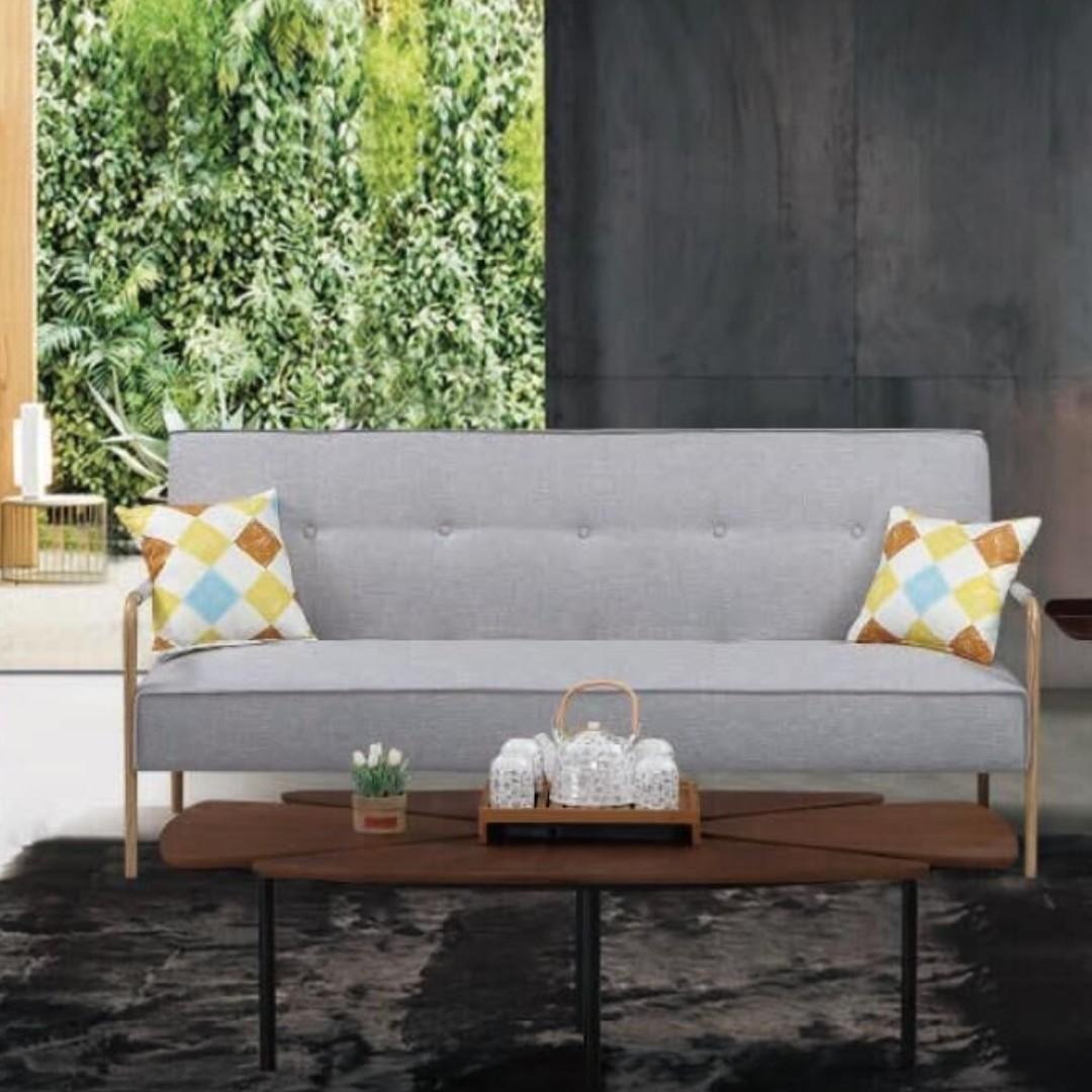 Sofa Bed 003 Three Seaters Sofa Bed, Furniture & Home Living, Furniture, Sofas on Carousell