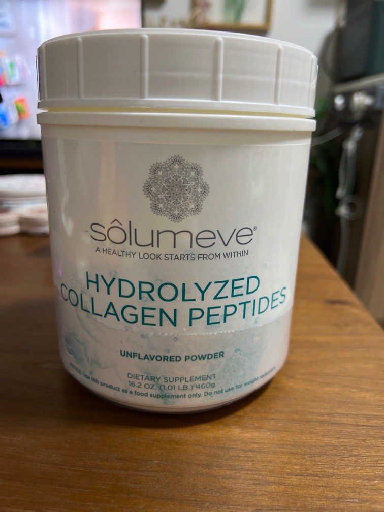 Solumeve Collagen Peptides unflavoured powder, Health & Nutrition ...