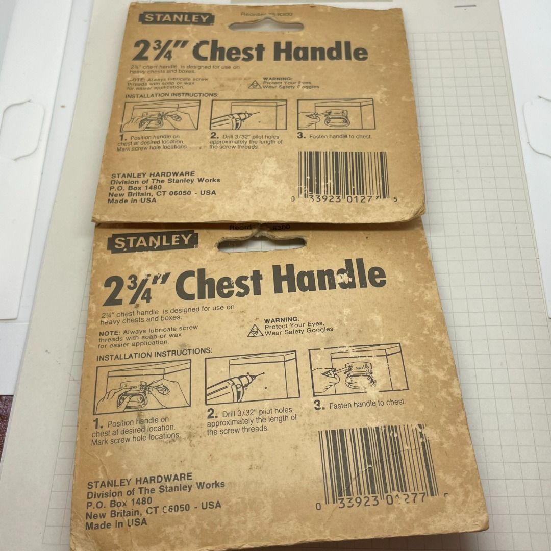 Stanley Chest Handle Made in USA New Old Stock Set of 2, Furniture ...