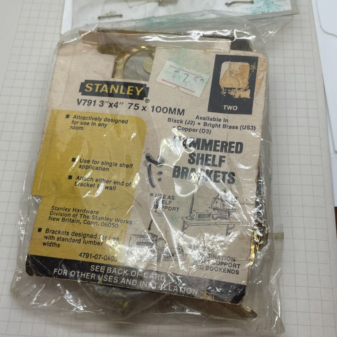 Made in USA Stanley Hammered Shelf Brackets Made in USA, Furniture ...