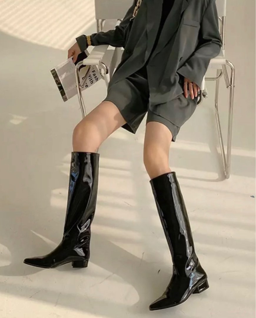 stylo boots, Fesyen Wanita, Sepatu di Carousell