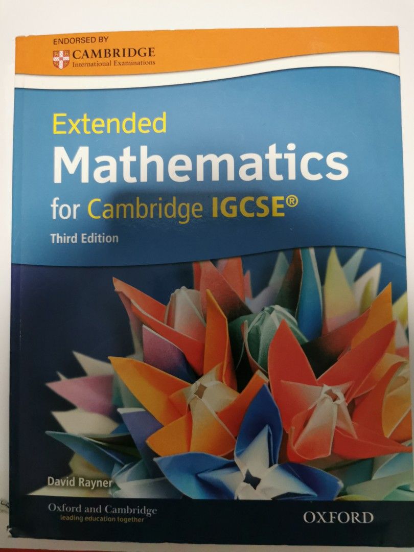 [TIP TOP CONDITION] Extended Mathematics for Cambridge IGCSE Third ...
