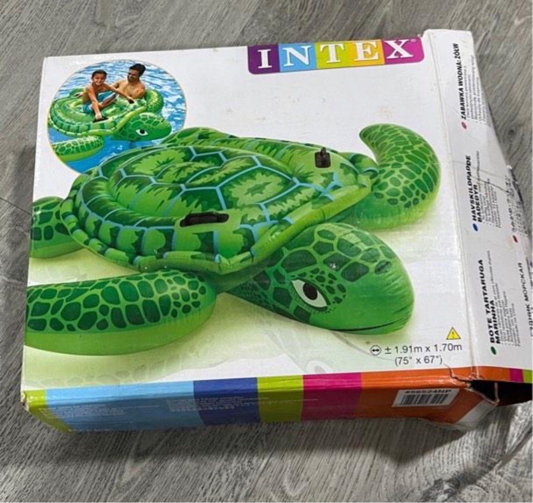 INTEX Turtle Sea Ride On It float, Hobbies & Toys, Toys & Games on ...