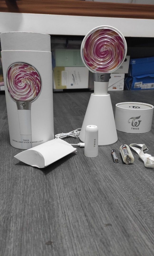 TWICE Light Stick - Candy Bong Ver. 1 (w/ batteries), Furniture & Home Living, Lighting & Fans ...
