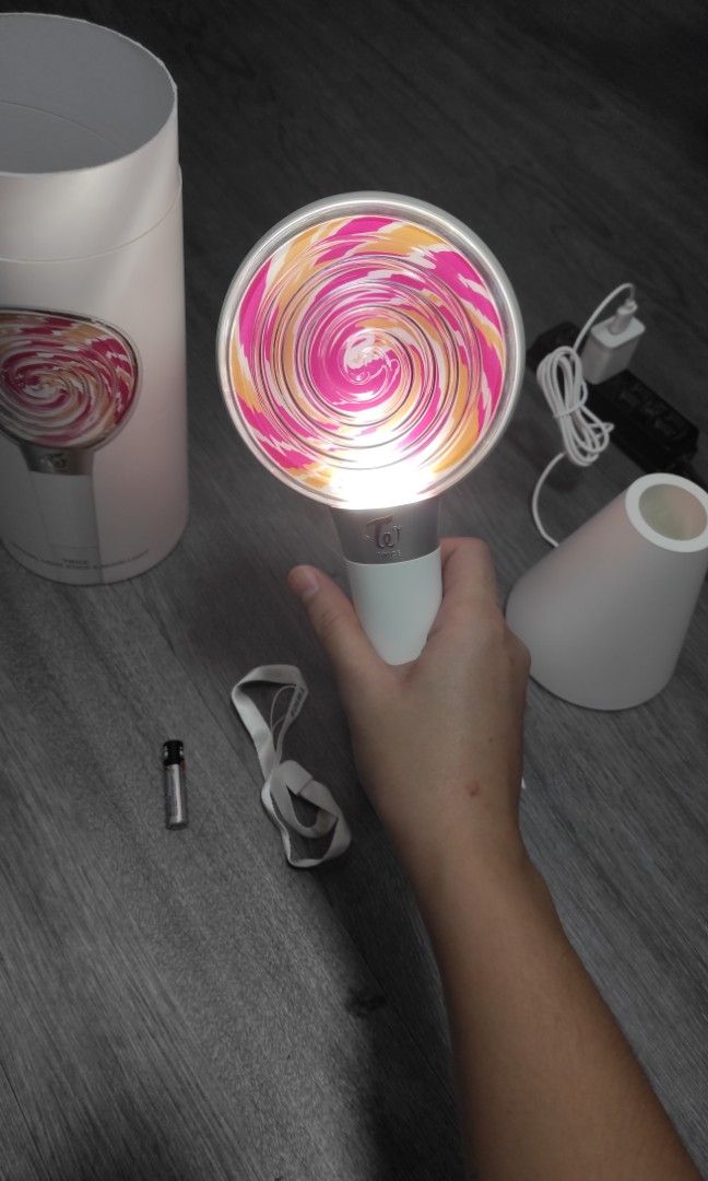 TWICE Light Stick - Candy Bong Ver. 1 (w/ batteries), Furniture & Home ...
