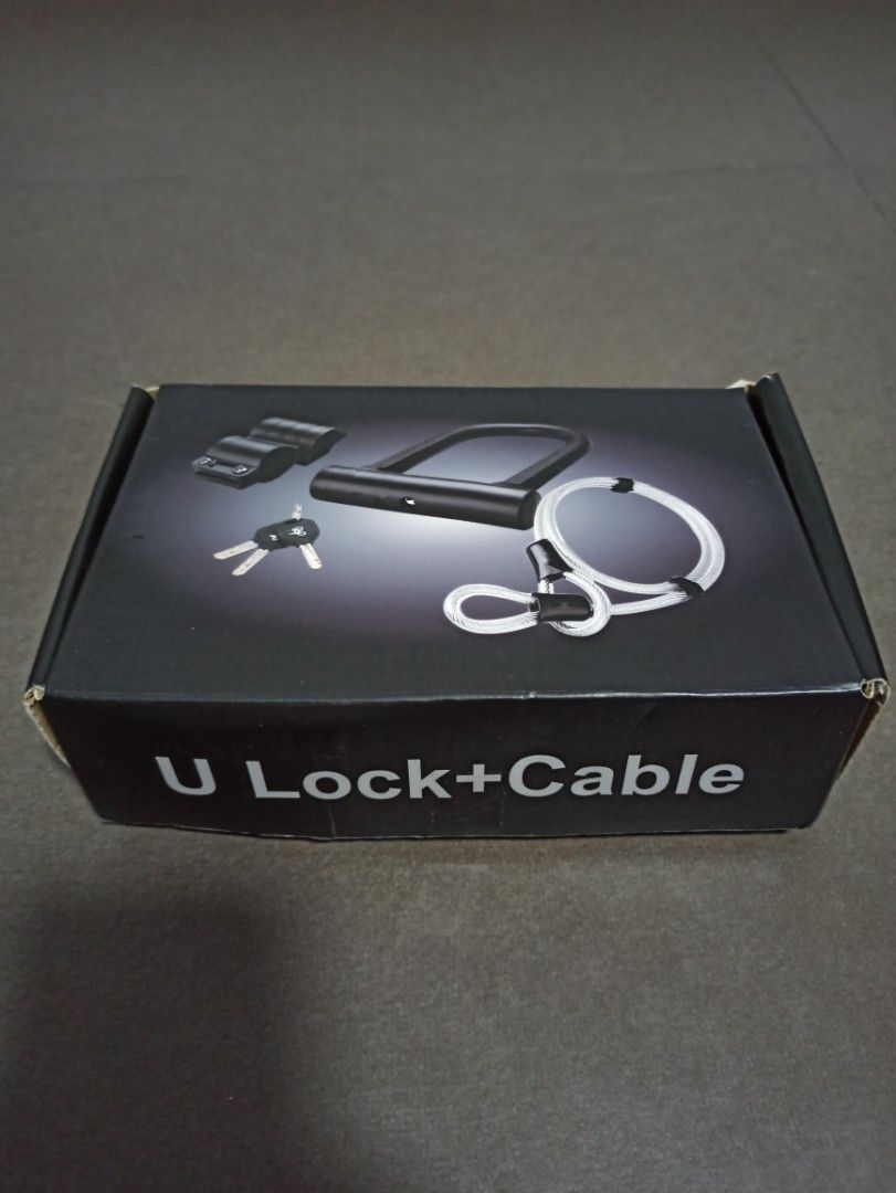 U Lock with chain, Furniture & Home Living, Security & Locks, Locks ...
