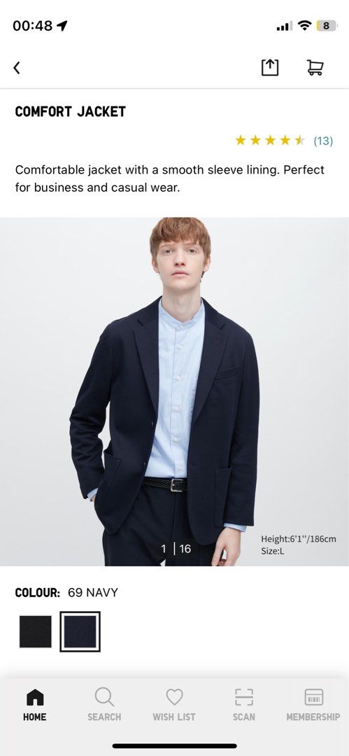 Uniqlo Comfort Jacket, Men's Fashion, Coats, Jackets and Outerwear on ...