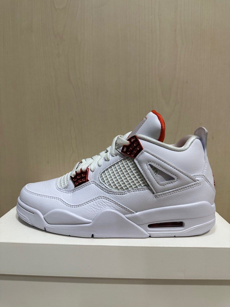 (US 9) BNDS Air Jordan 4 Metallic Orange, Men's Fashion, Footwear ...