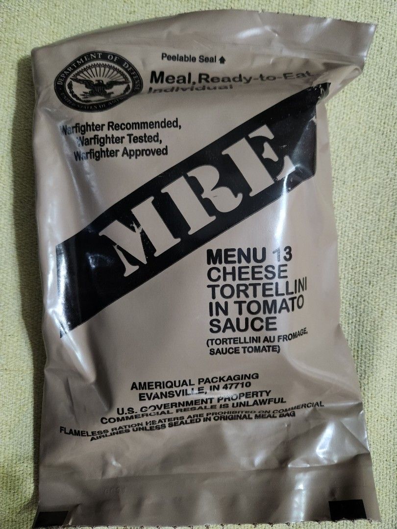 US ARMY MRE RATION, Food & Drinks, Packaged & Instant Food on Carousell