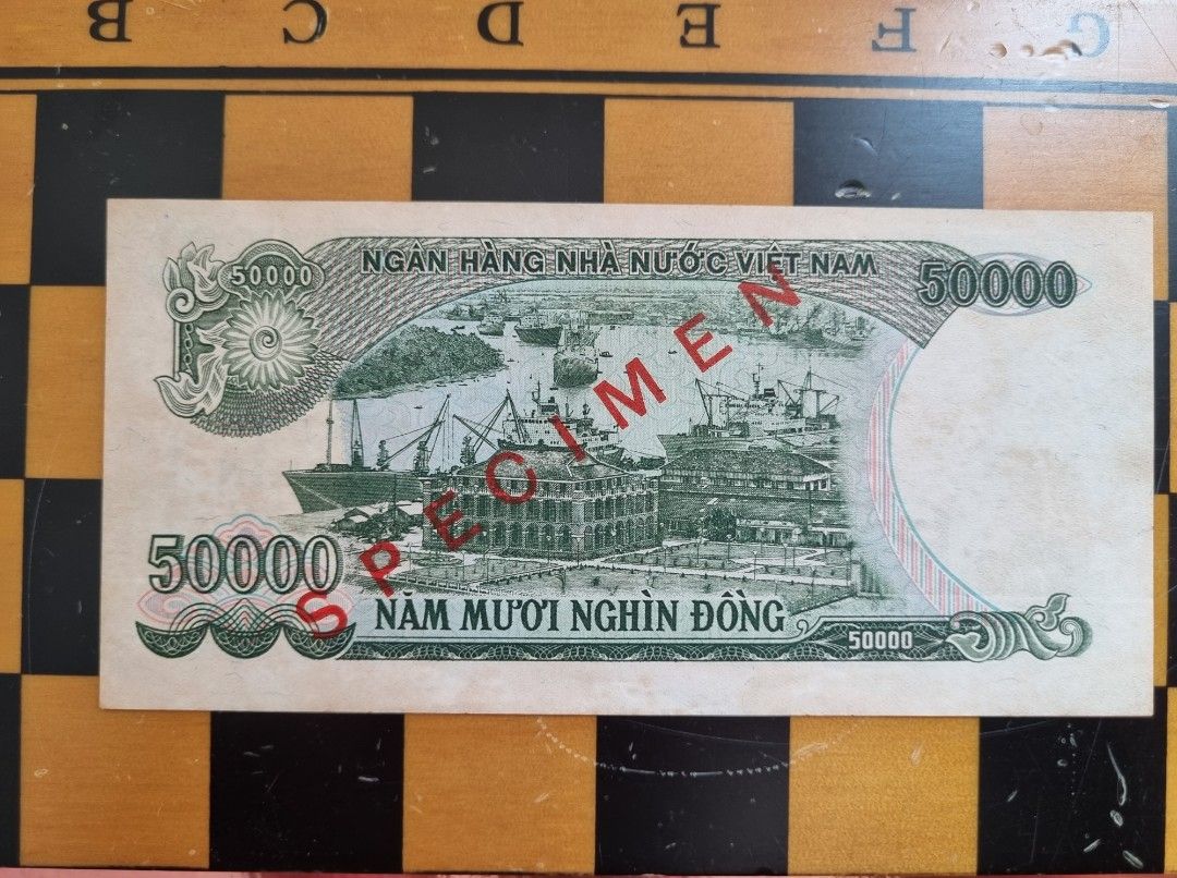 Vietnam 1990 Specimen 50000 dong note, Hobbies & Toys, Memorabilia ...