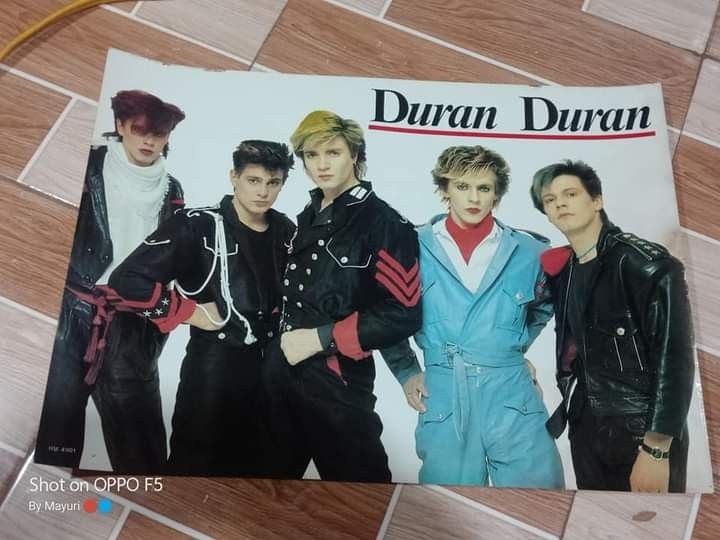 VINTAGE 80'S DURAN DURAN POSTER, Hobbies & Toys, Memorabilia & Collectibles, Vintage ...