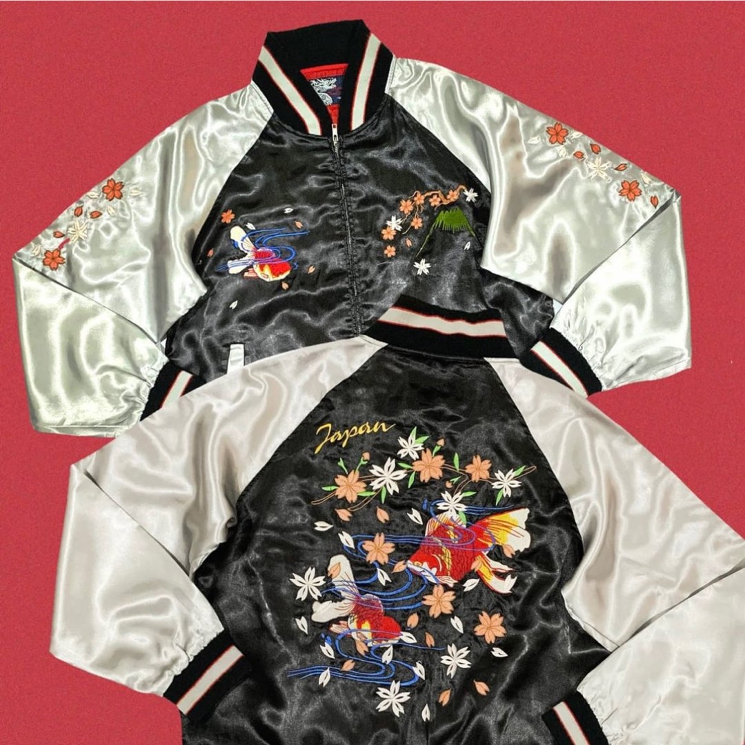 Vintage Japanese sukajan souvenir jacket, Men's Fashion, Coats, Jackets ...