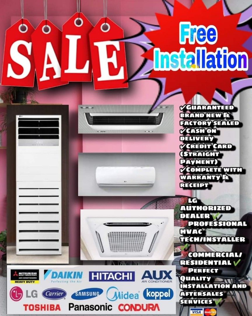 WAREHOUSE SALE BRAND NEW AIRCON UNITS FOR SALE FREE INSTALLATION ...