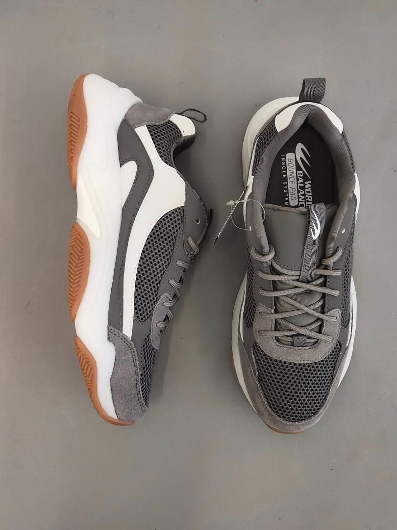WORLD BALANCE NEO BASICS INVICTUS GRAY, Men's Fashion, Footwear ...