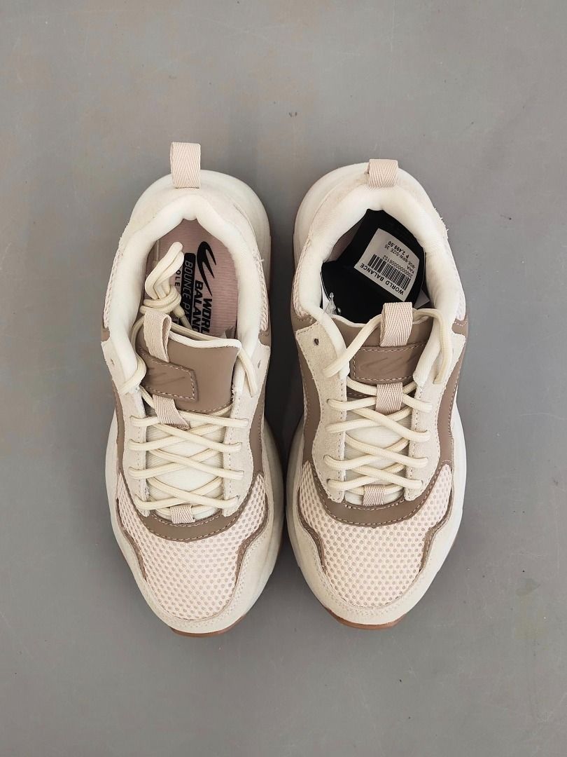 WORLD BALANCE NEO BASICS KAIA BEIGE BROWN, Women's Fashion, Footwear ...