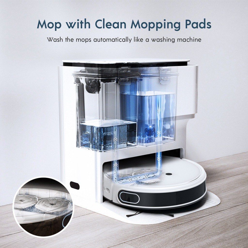 Yeedi Mop Station Vacuum Cleaner - Self Cleaning Robot Mop & Vacuum ...