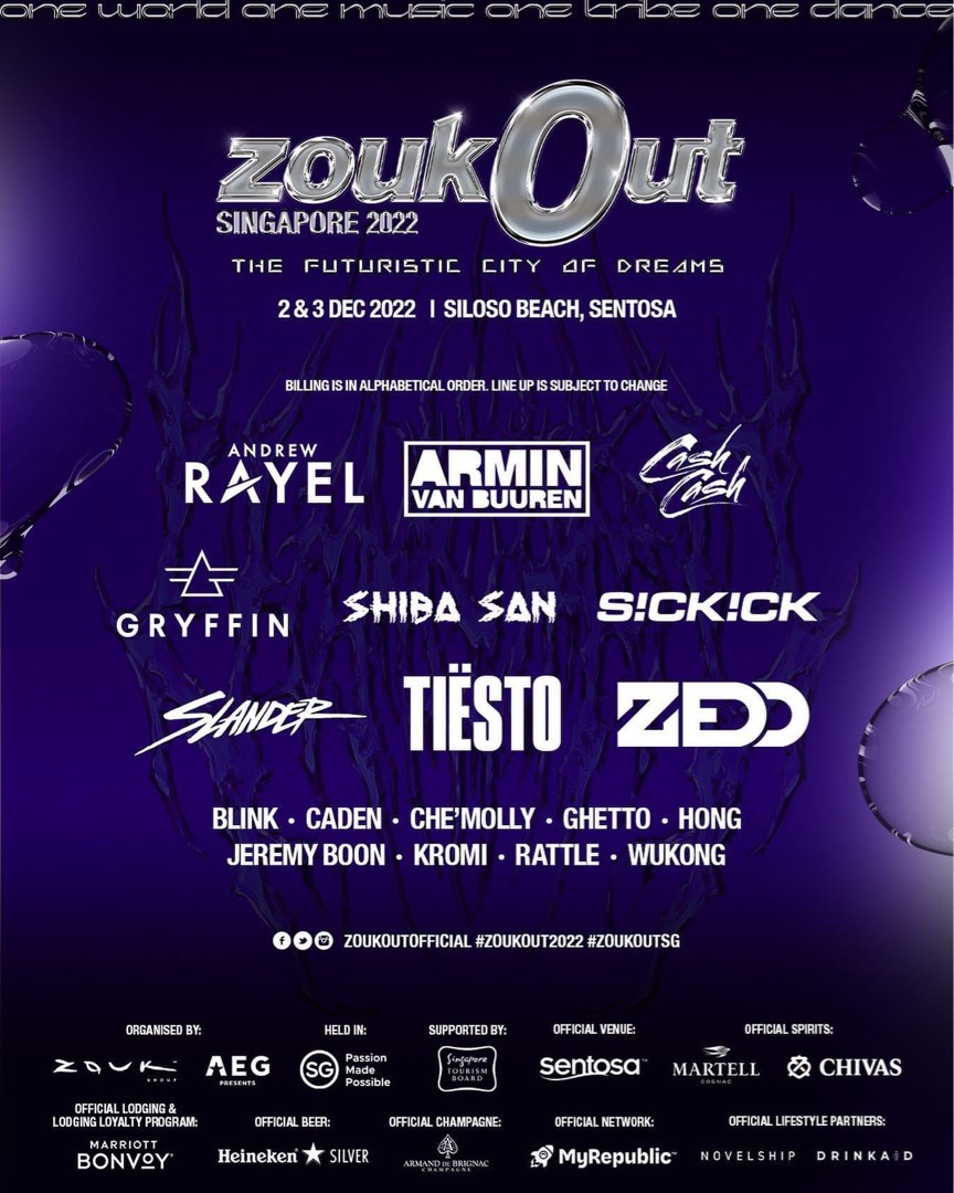 Zoukout 2022 Day 2 ticket, Tickets & Vouchers, Event Tickets on Carousell