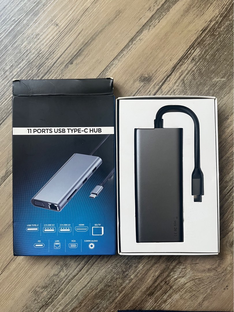 11 ports USB Type-C Hub, Computers & Tech, Parts & Accessories, Cables & Adaptors on Carousell