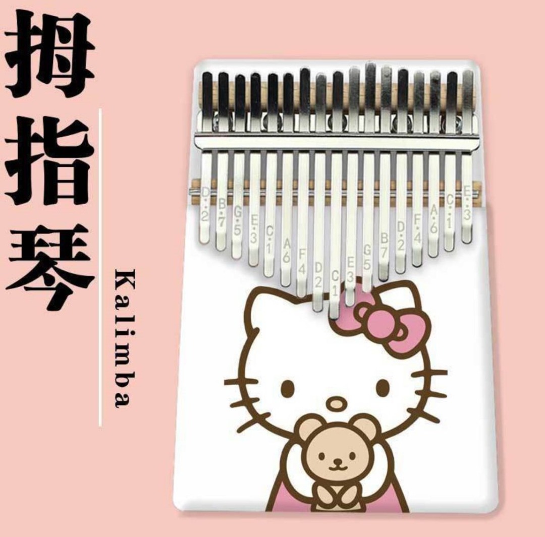 17-keys Hello Kitty Solid Wood Cartoon Kalimba, Hobbies & Toys, Music ...