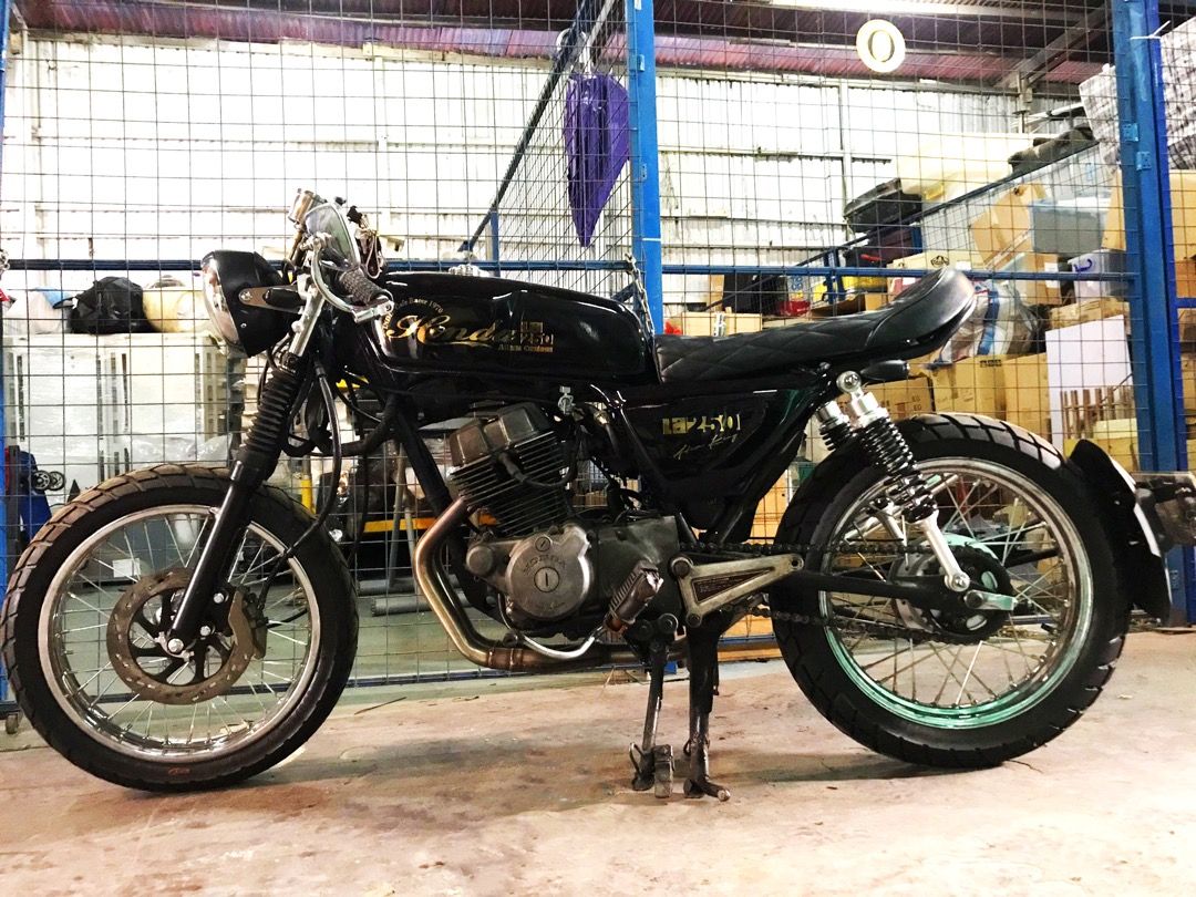 全車翻新 1986 Honda LA250 Custom Build Cafe Brat style CB400ss Yamaha ...