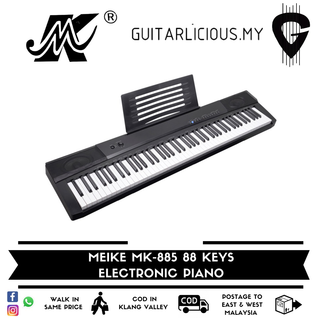 88 KEYS ELECTRONIC PIANO | Meike MK 885, Hobbies & Toys, Music & Media ...