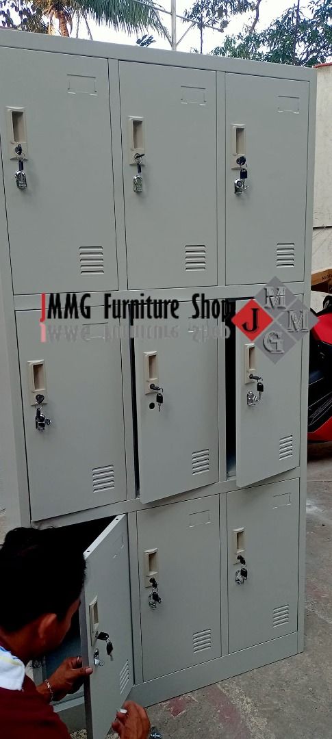 9 DOOR LOCKER CABINET, Furniture & Home Living, Office Furniture ...