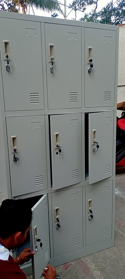 9 DOOR LOCKER CABINET, Furniture & Home Living, Office Furniture ...