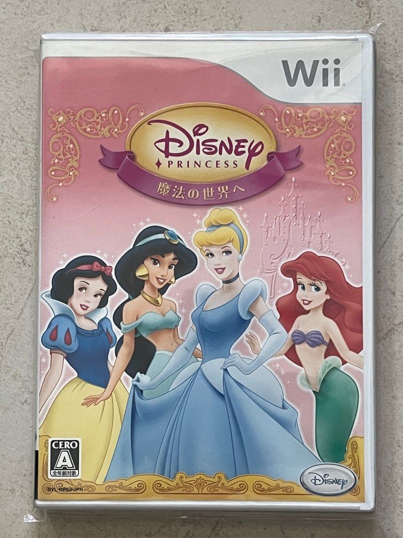 日版 WII DISNEY PRINCESS MAGIC WORLD 迪士尼公主們 往魔法世界 LITTLE MERMAID ARIEL 小 ...