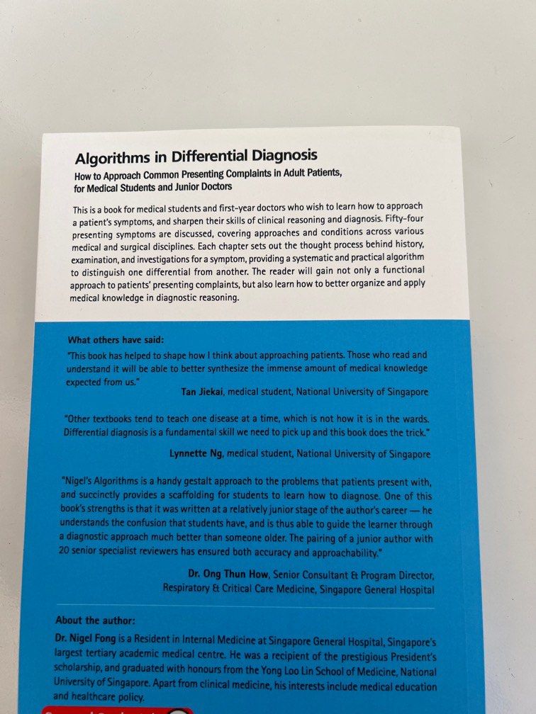 Algorithms in differential diagnosis, Hobbies & Toys, Books & Magazines ...