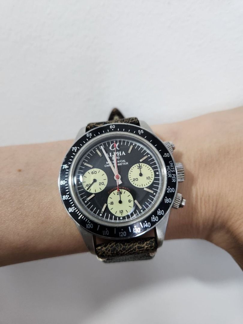 Alpha Watch "Daytona" Manual-Winding Seagull Movement Chronograph ...