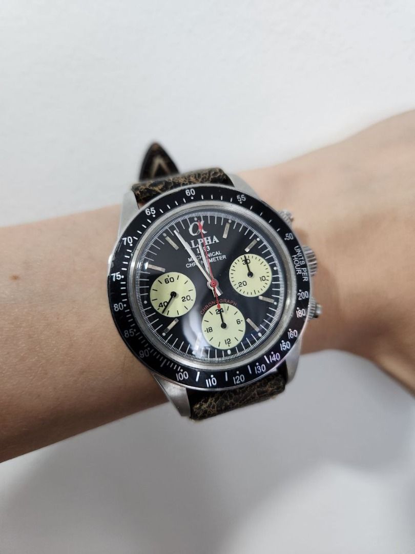 Alpha Watch "Daytona" Manual-Winding Seagull Movement Chronograph ...