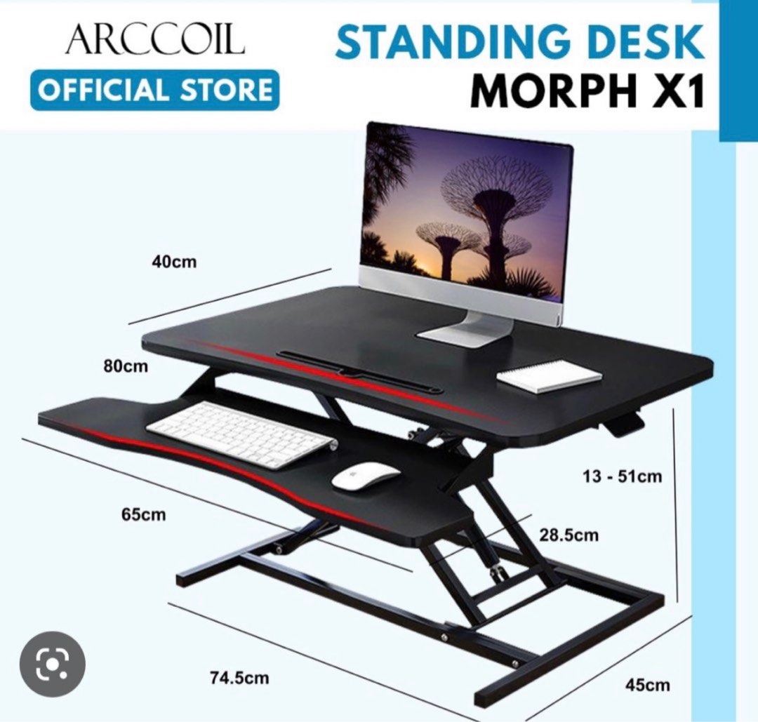 Arccoil Table Standing Desk , Furniture & Home Living, Furniture ...