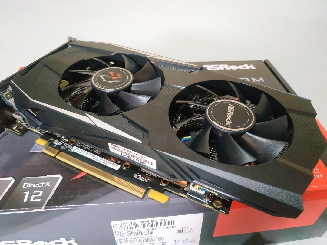 Asrock RX570 Phantom Gaming Graphics Card 4gb 256bit ddr5, Computers ...
