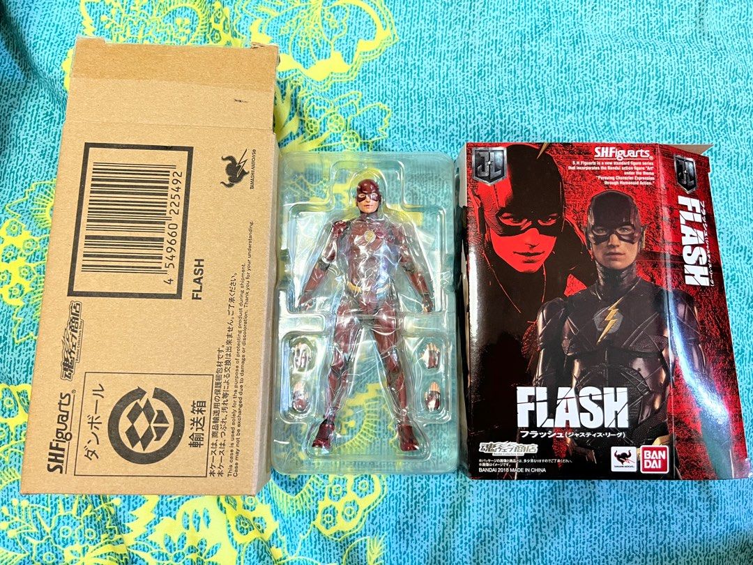 (FREE DELIVERY) BANDAI SHF SH FIGUARTS FLASH FROM DC JUSTICE LEAGUE ...