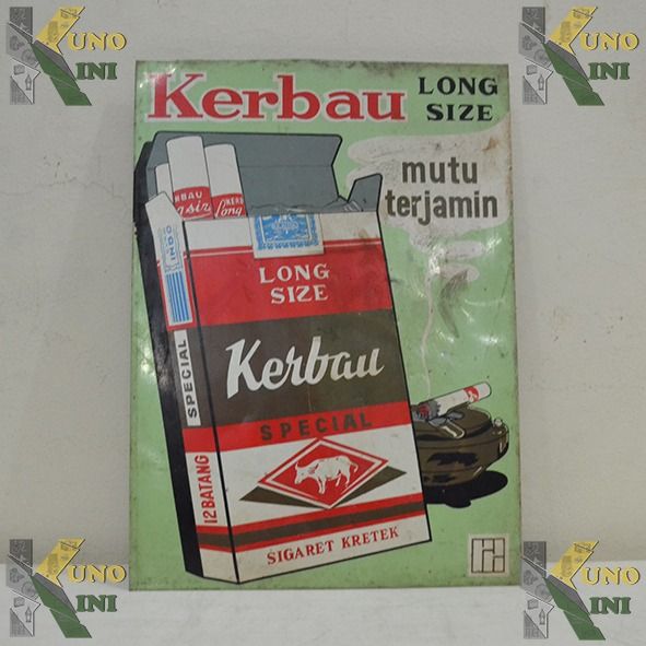 BARANG ANTIK REKLAME ROKOK KRETEK KERBAU (HIJAU), Antik, Pajangan di ...