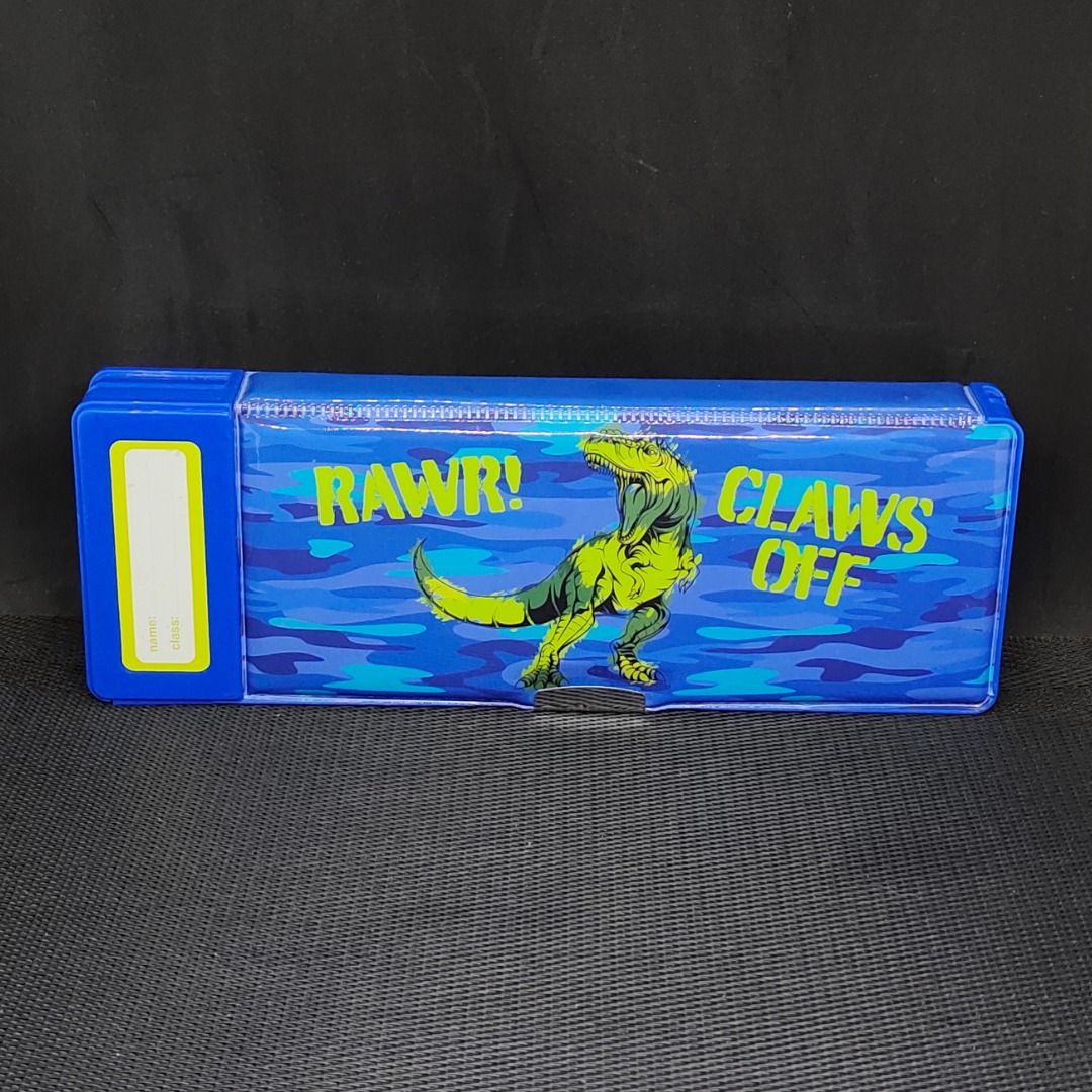 Blue Pop out Pencil Case with T-Rex Dinosaur Design For Kids, Hobbies ...