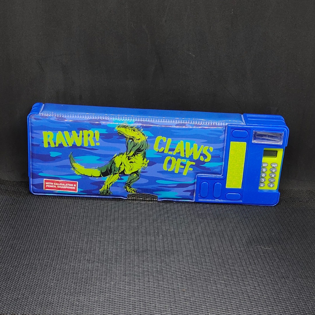 Blue Pop out Pencil Case with T-Rex Dinosaur Design For Kids, Hobbies ...