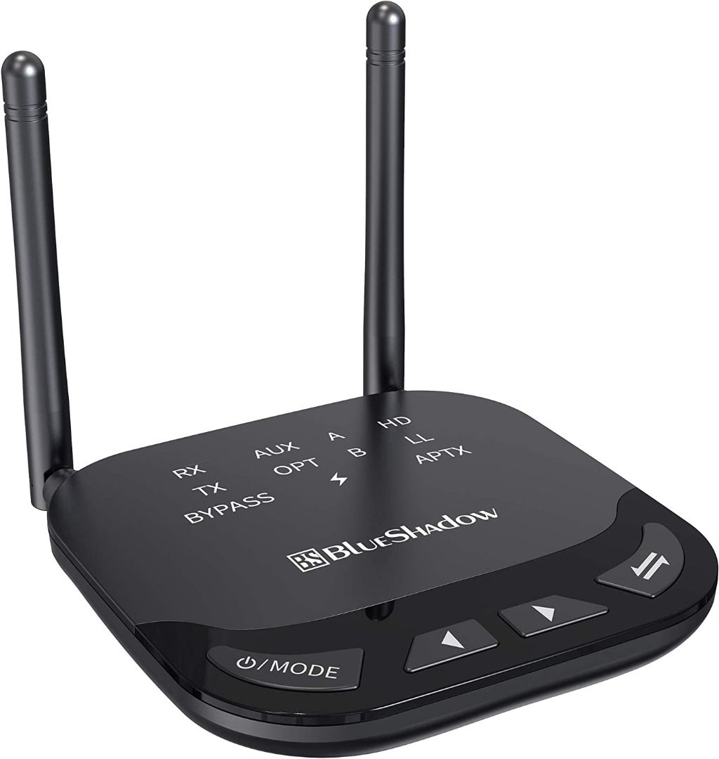Blueshadow Bluetooth Transmitter Receiver, Bluetooth 5.0 apt-X HD Low ...