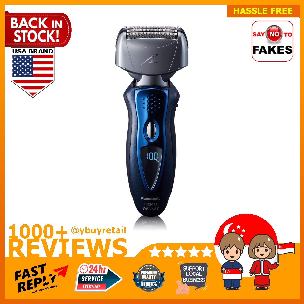 [BML] Panasonic Arc4 Electric Razor for Men with Pop-Up Beard Trimmer ...