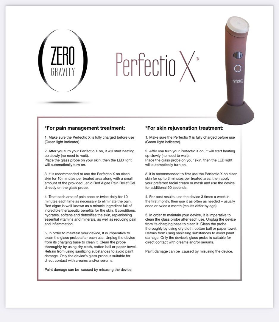 BNEW PERFECTIO X Led Light Therapy Brand New Complete with Receipt ...