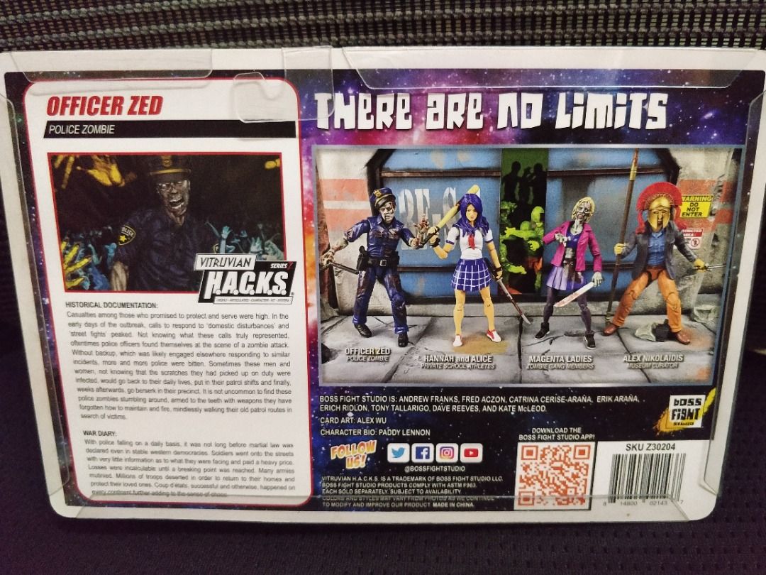 Boss fight Studio Vitruvian Hacks H.A.C.K.S. Series Z Officer Zed ...