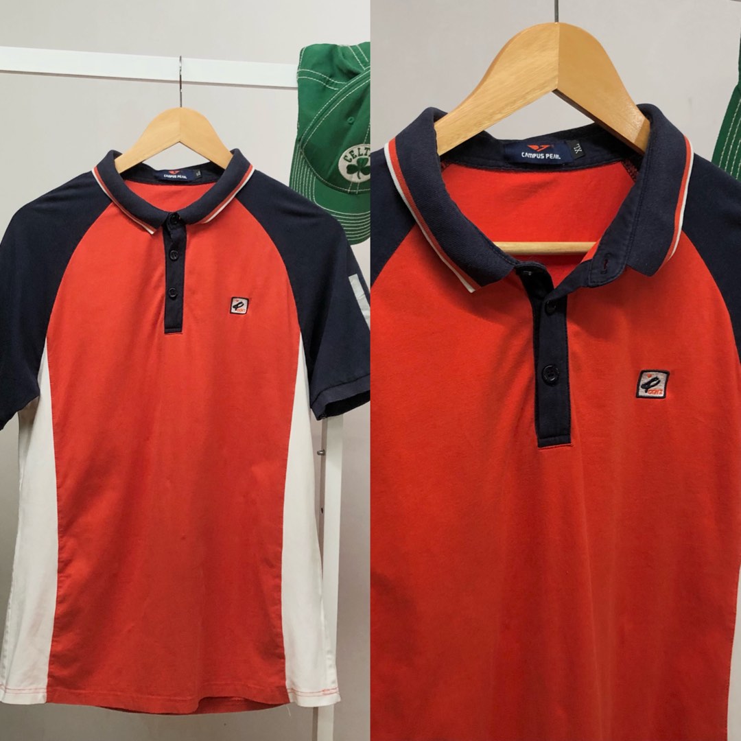 Branded Polo combi red, Men's Fashion, Tops & Sets, Tshirts & Polo ...