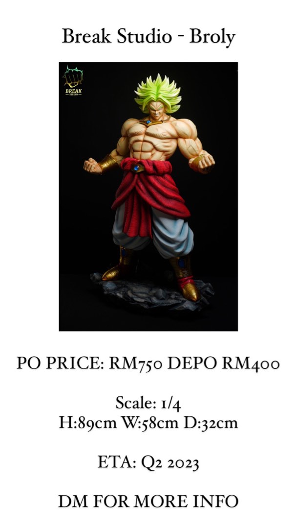 Break Studio - Broly, Hobbies & Toys, Toys & Games on Carousell
