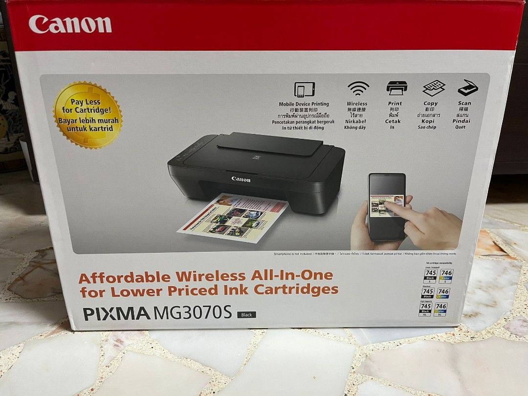 Canon Pixma MG3070s Wireless Printer, Computers & Tech, Printers ...