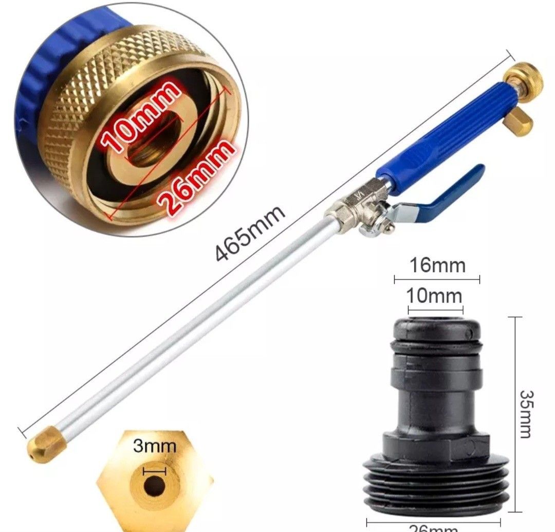 High Pressure Water Jet sprayer Nozzle with 2 injection functions, Car ...